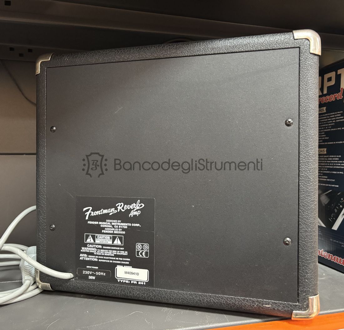 Fender Frontman Reverb PR-241 Amplificatore Combo per Chitarra 15W - Usato - Banco Degli ...